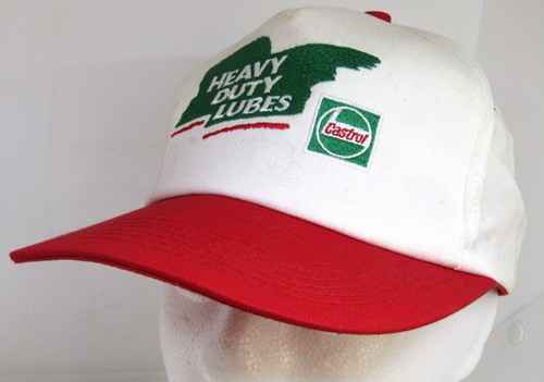 Castrol Heavy Duty Lubes, White/Red Snap Back Ball Cap. | eBay