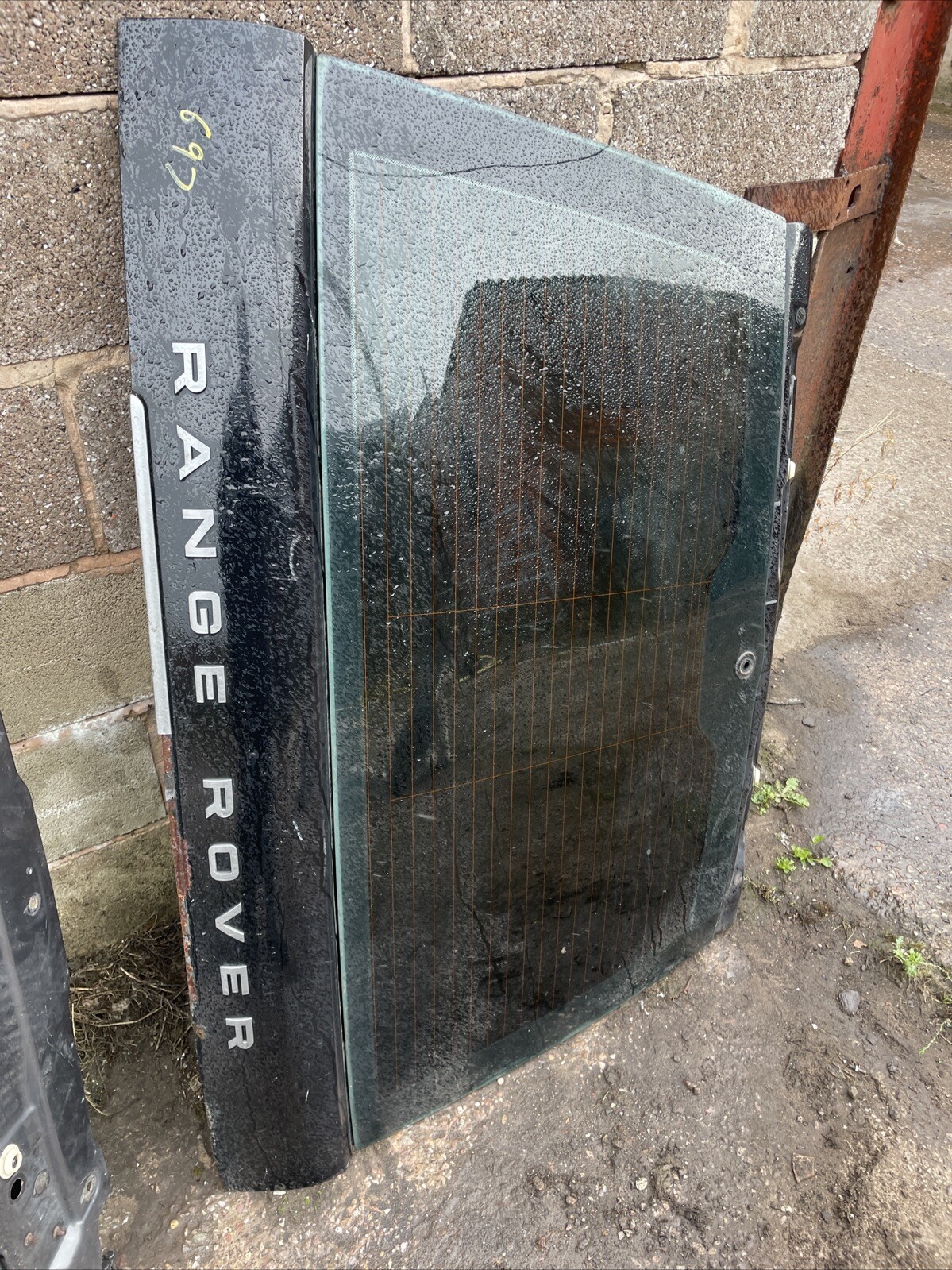Lot4 RANGE ROVER L322 Rear Lower Tailgate 02 To 2012 With Glass Black ...