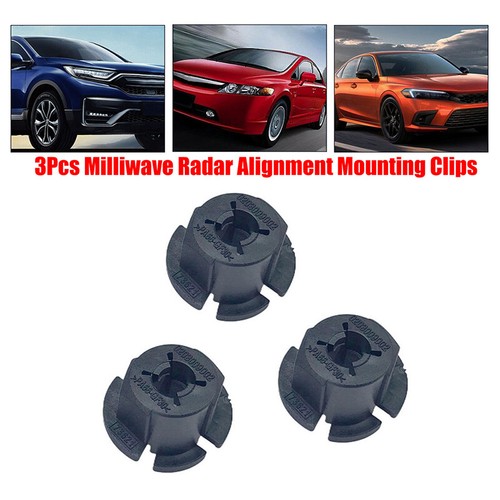 3Pcs Black Milliwave Radar Alignment Mounting Clips Fits Honda Civic ...
