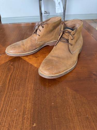 Clark’s Men’s Shoes Brown Desert Chukka Boots Cognac Leather 16501 Size ...