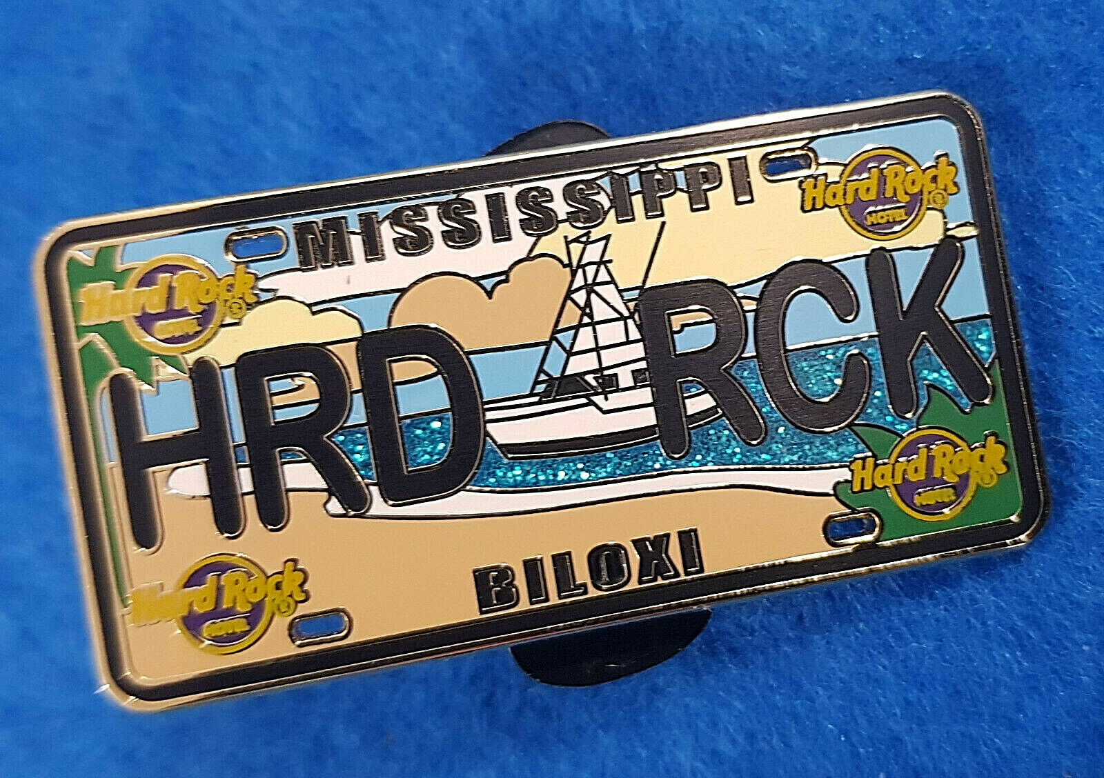 BILOXI HOTEL LICENSE PLATE SERIES FISHING MOTOR YACHT GUITAR Hard Rock ...