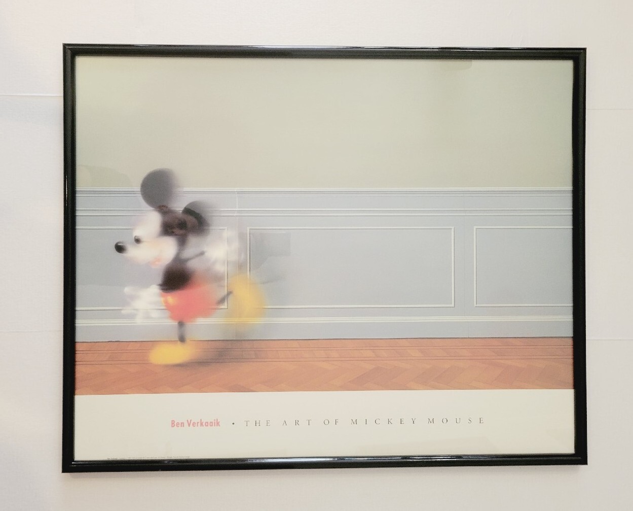 RARE VINTAGE 1987 DISNEY "THE ART OF MICKEY MOUSE" FRAMED POSTER PRINT ...