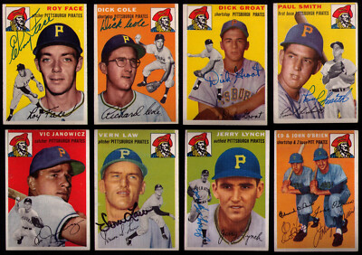 1954 Topps Pittsburgh Pirates COMPLETE Team Set (18ct) w/7 SIGNED NICE ...