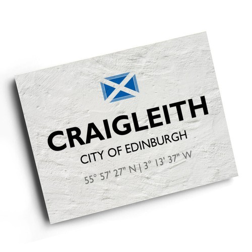 A4 PRINT - Craigleith, City of Edinburgh, Scotland - Lat/Long NT2374 | eBay