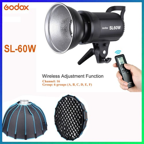 Godox SL-60W Continuous Lighting 5600K Daylight Studio LED Video Light ...