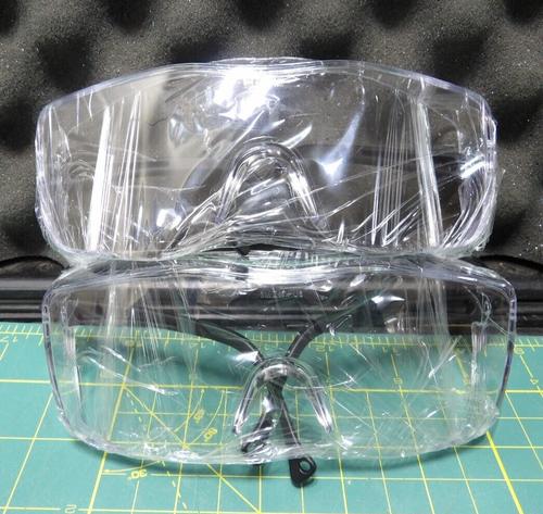 2PK 3M OX Protective Eyewear 12159-00000-20 Clear Lens, Black Temple (g ...