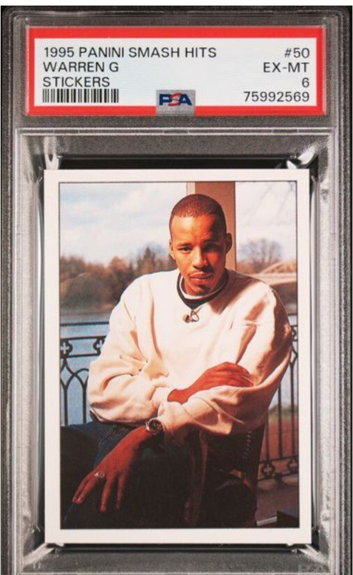 1995 Panini Smash Hits #50 Warren G (Rapper) PSA 6 Fresh Grade ...
