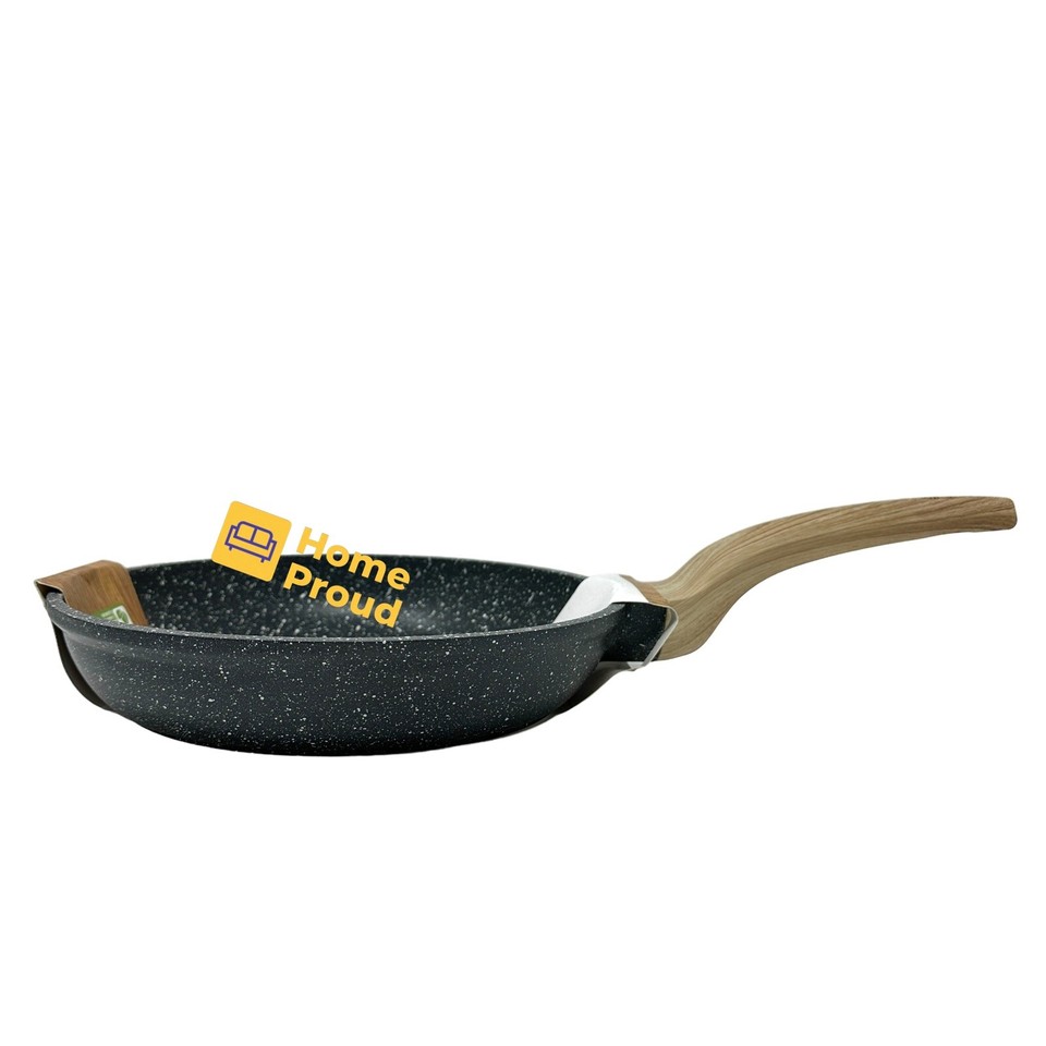 Nonstick Frying Pan Skillet 9.5 Inch WOODSTONE Premium Kitchen Cookware ...