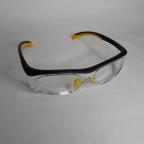 uvex Safety Goggles Frames SW06 Matte Black Yellow Clear Wrap Z87-2+ 57 ...