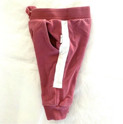 Preowned Baby Girl Sz 3M Miles Brand Raspberry & White Comfy Relaxed ...