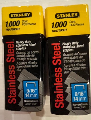 Stanley 2,000 Heavy Duty Stainless Steel T50 staples NEW | eBay
