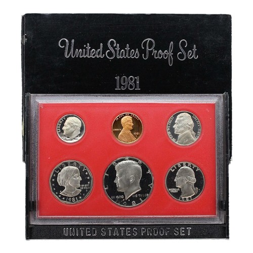 1981 S PROOF Set in Original Box US Mint (6 Coin Set) | eBay