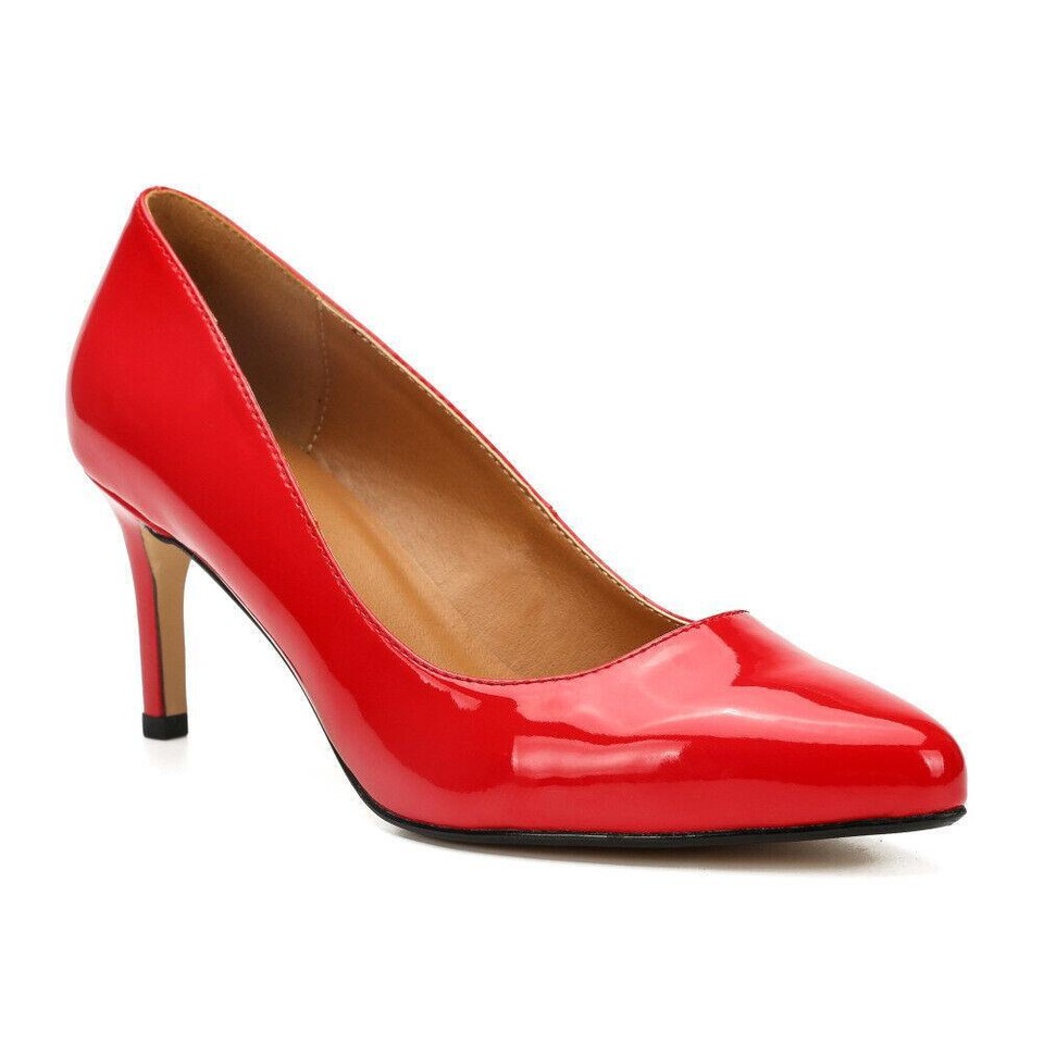 Men's High Heels Patent Leather Drag Queen Crossdresser Trans Shoes ...
