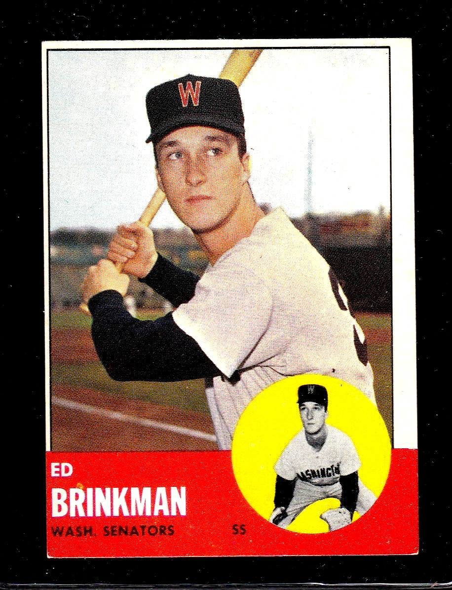 1963 TOPPS BASEBALL # 479 ED BRINKMAN EX+ CONDITION INV 9263 | eBay