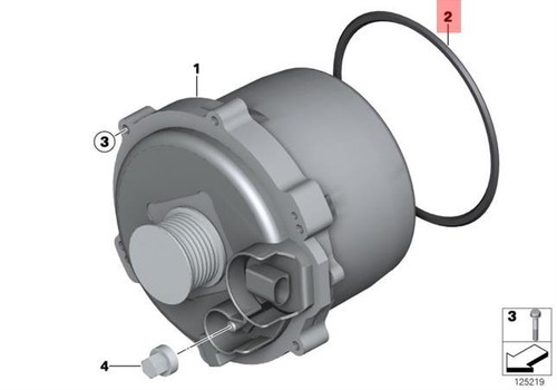 Genuine BMW E38 E39 E53 E65 O-Ring Water Cooled Alternator OEM ...