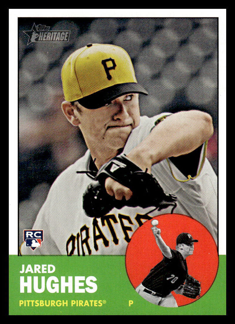 2012 Topps Heritage Jared Hughes Rookie 184 Pittsburgh Pirates | eBay