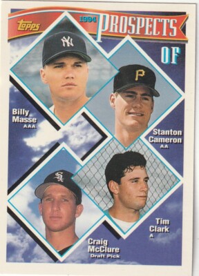 FREE SHIPPING-MNT-1994 Topps Prospects Billy Masse Stanton Cameron Tim ...
