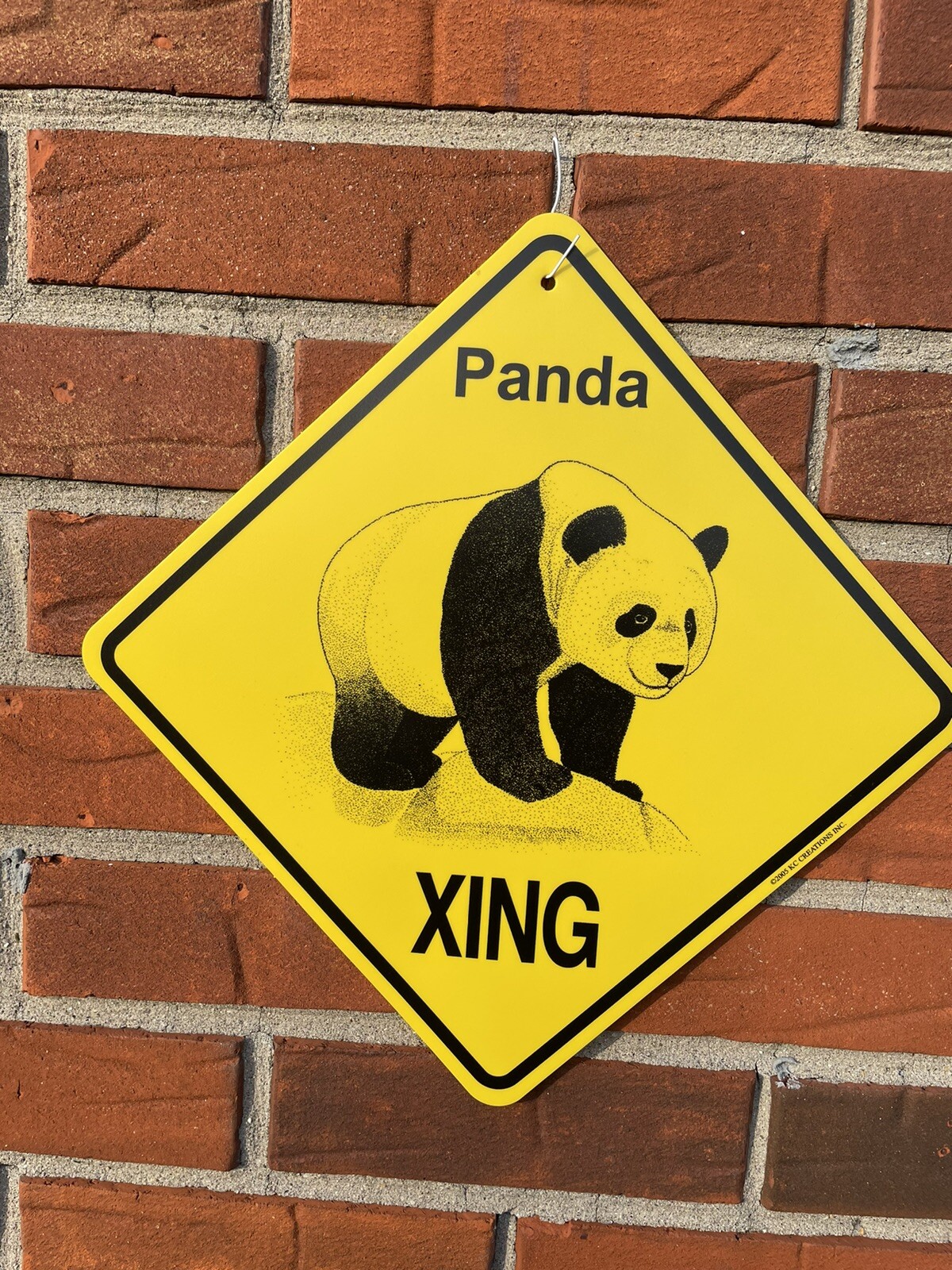 Panda Crossing Sign: 'Panda XING'. NEW!! KC creations Jungle Safari ...