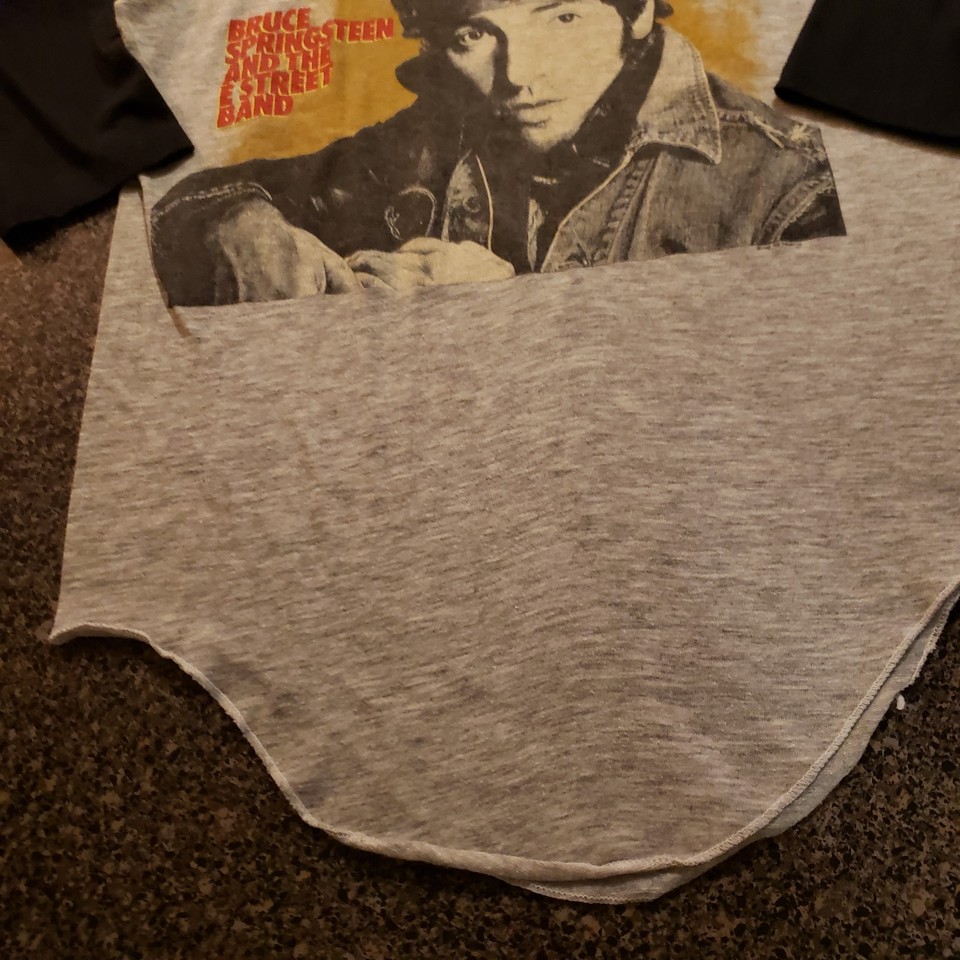 BRUCE SPRINGSTEEN vintage Vtg 80's Concert Tour Raglan Tee Shirt 1984 ...