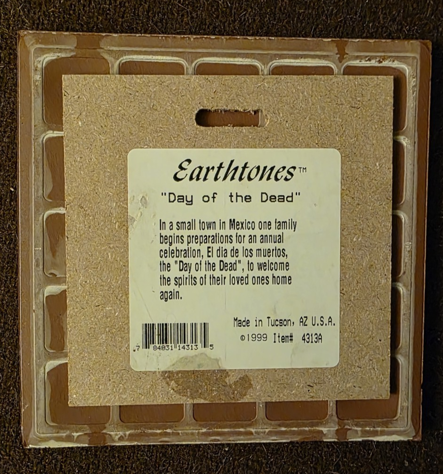 Earthtones Day of the Dead Tile – Mariachi Skeleton Trio – 1999 Tucson ...