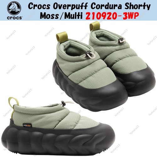 Crocs Overpuff Cordura Shorty Moss/Multi 210920-3WP Men's Size | eBay