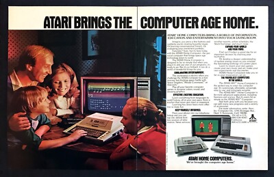 1981 ATARI 400 & 800 Home Computer photo The Future in Your Home 2-page ...