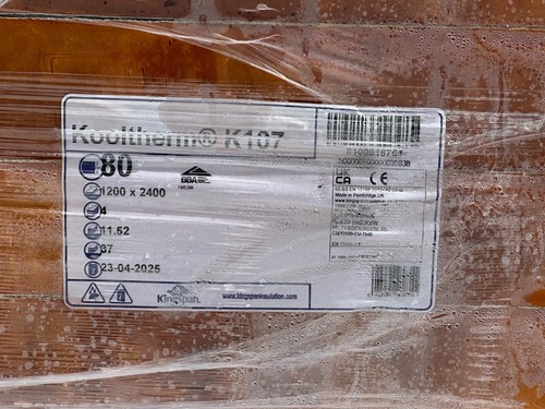 Kingspan Kooltherm K107 Pitched Roof Board - 2400mm x 1200mm - 80mm Thickness | eBay UK
