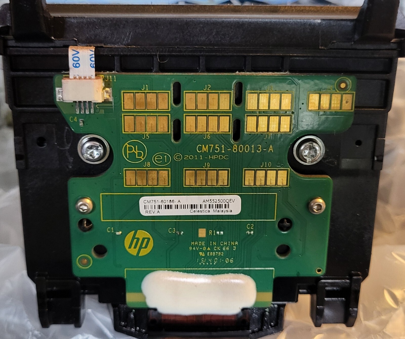 HP Officejet Pro 8610 Printhead w/Carriage & Belt Genuine HP OEM for ...