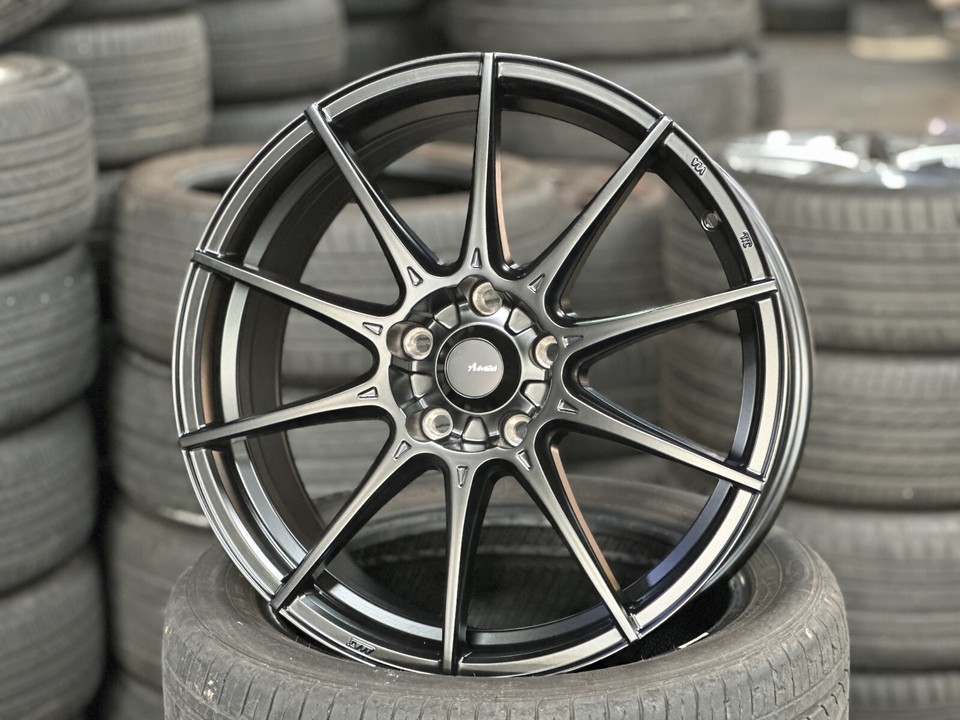 18x8 Advanti Storm S1 DST Black 5x114.3 | 4 Wheel | Conical Seat ...
