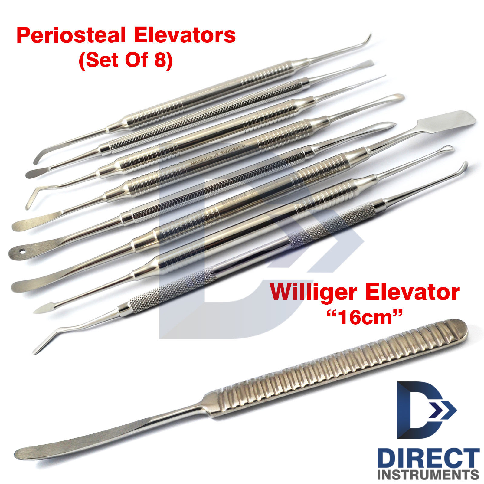 Williger Periosteal Elevator Bent Raspatory Orthopedic Implant Sinus Lifting Set | eBay
