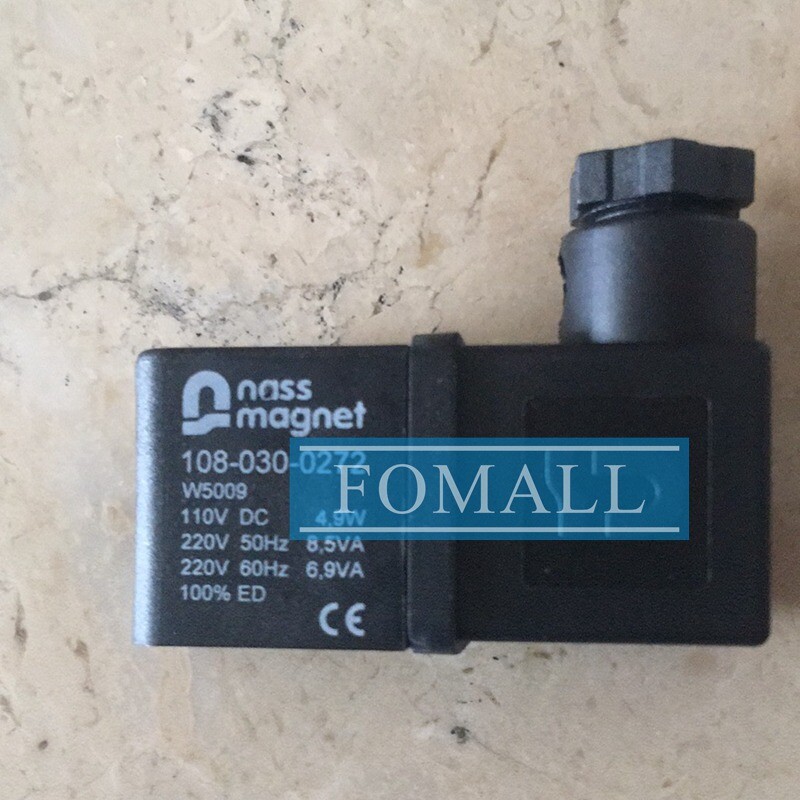 1Pcs New For nass magnet solenoid valve coil 108-030-0272 W5009 110V DC ...