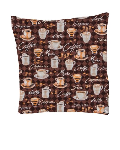 Coffee, Java, Morning Joe, Throw Pillow Cover 16"x 16" (This is the ...