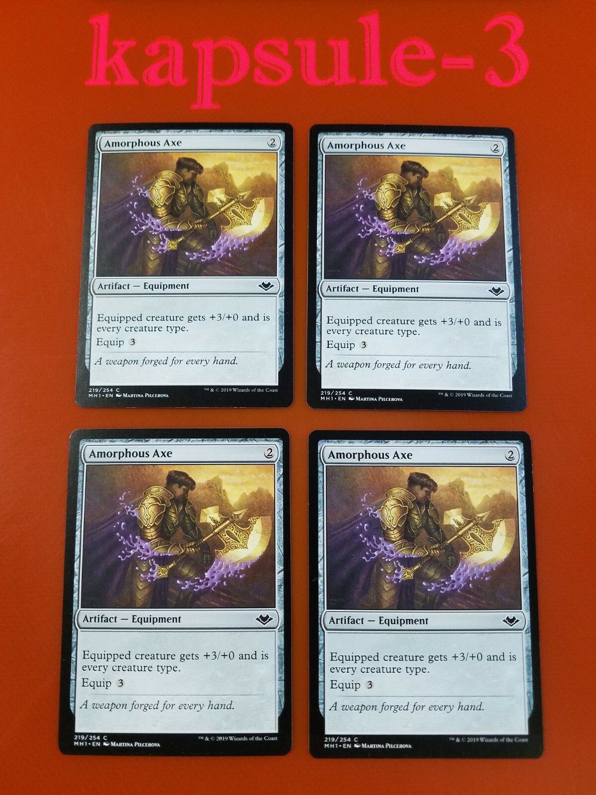 4x Amorphous Axe | Modern Horizons | MTG Magic Cards | eBay