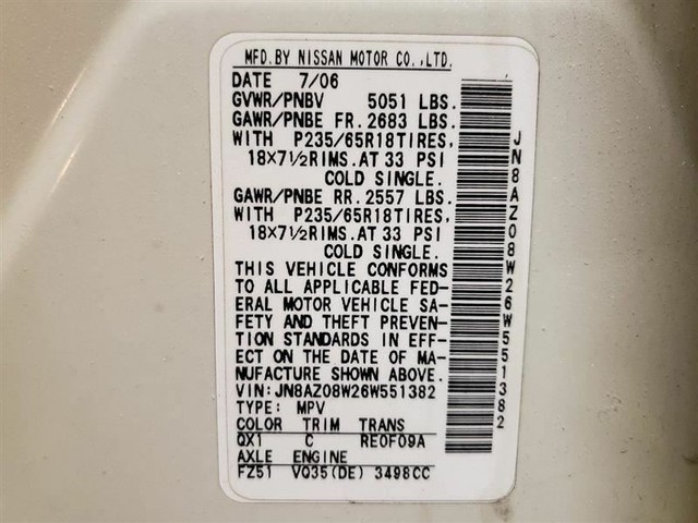 2006 Nissan Murano 2wd GPS TV Monitor Control Module 28330CC21A OEM for ...