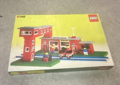 Lego Set 148 Central Station 4,5/12V Eisenbahn Bahnhof mit OBA und OVP ...