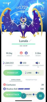 Rare LUNALA MOON Pokémon Special BG - GO | eBay