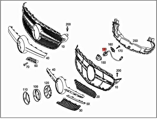 Genuine MERCEDES A205 C205 C253 S205 W205 W447 X253 Camera 0009050806 ...