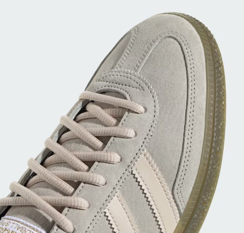 New Adidas Handball Spezial Shoes - Putty Grey / Halo Ivory