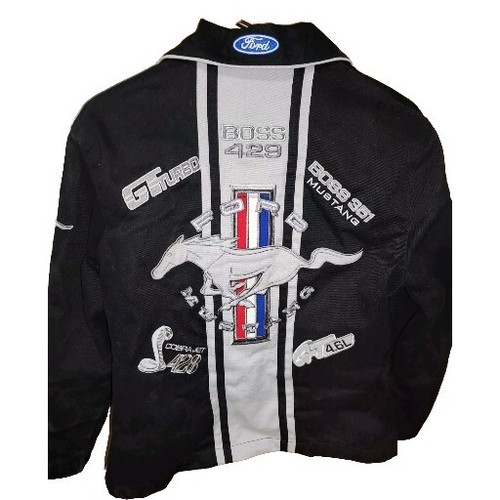 Ford Mustang Jacket L Women Cut JH Design Black Coat GT 5.0 Cobra SHIPS ...