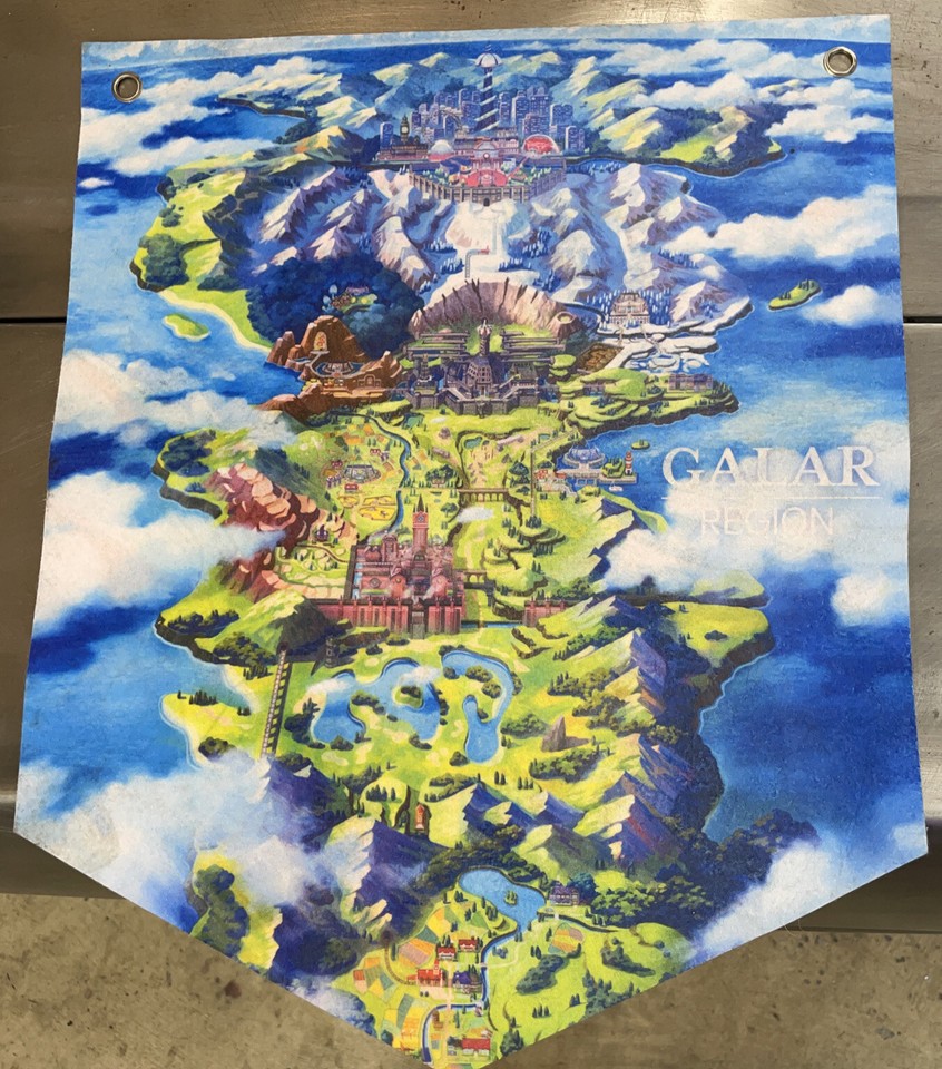 Nintendo Switch Pokémon Sword Pokémon Switch Felt Wall Banner Flag ...