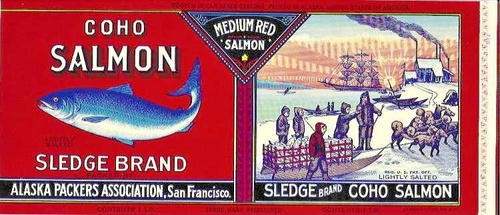 ALASKA PACKERS ASSOCIATION SALMON LABEL: WALRUS BRAND | eBay
