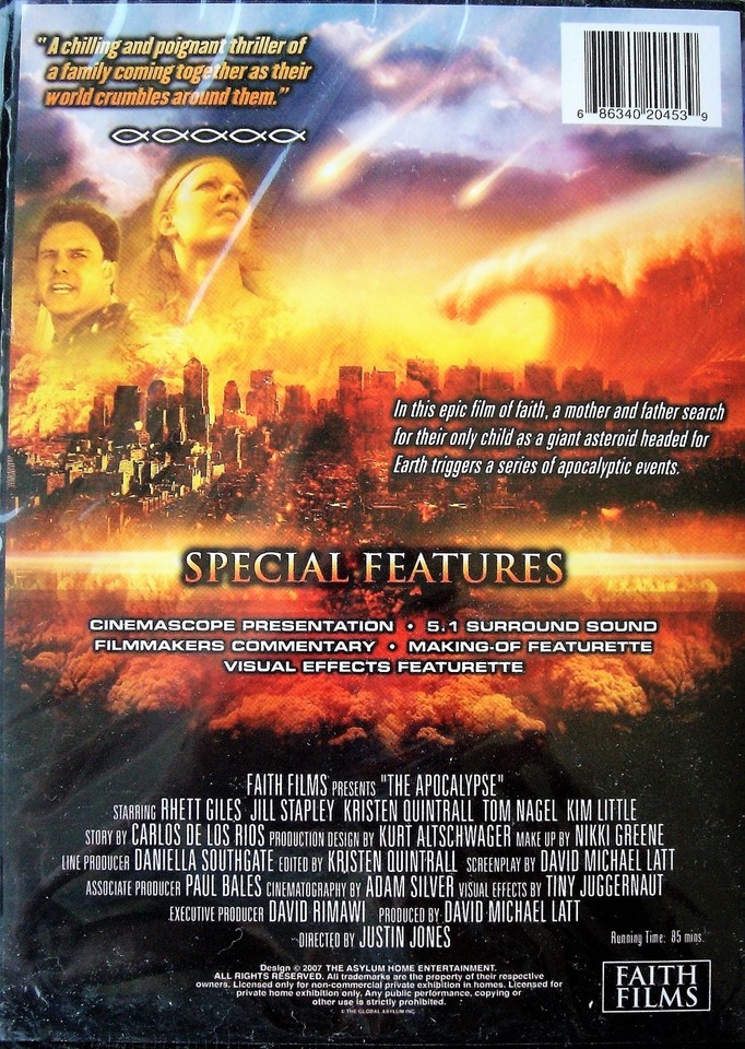 The Apocalypse - Today Heaven And Earth Collide (DVD, 2007) Rhett Giles ...