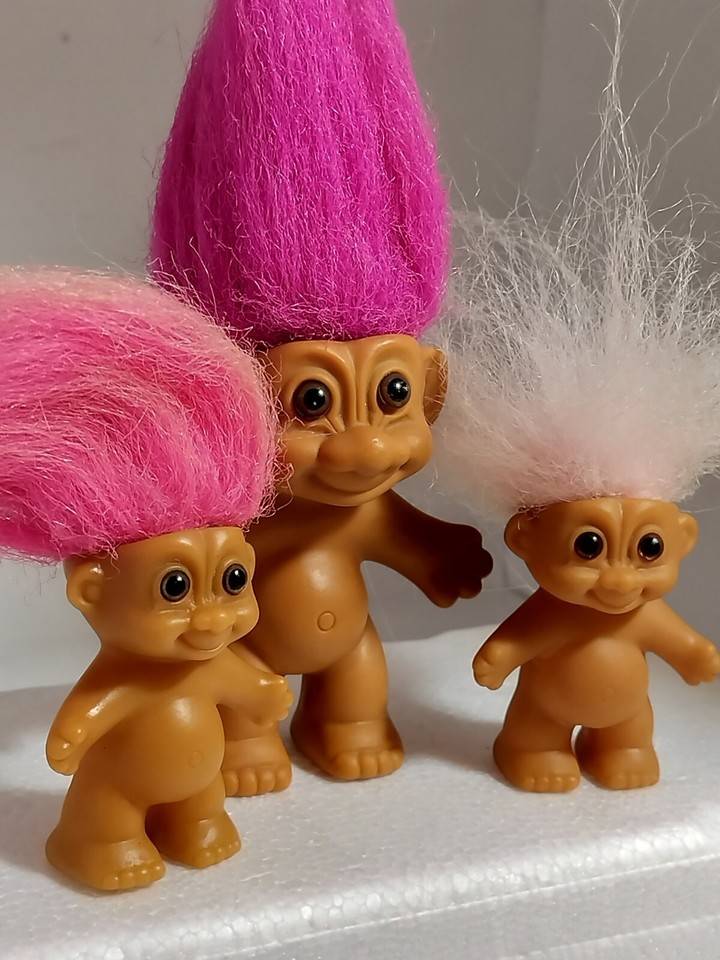Troll By Russ 3 Set Bundle 2, 2inches Rare Hair Set & 1, 3inches | eBay