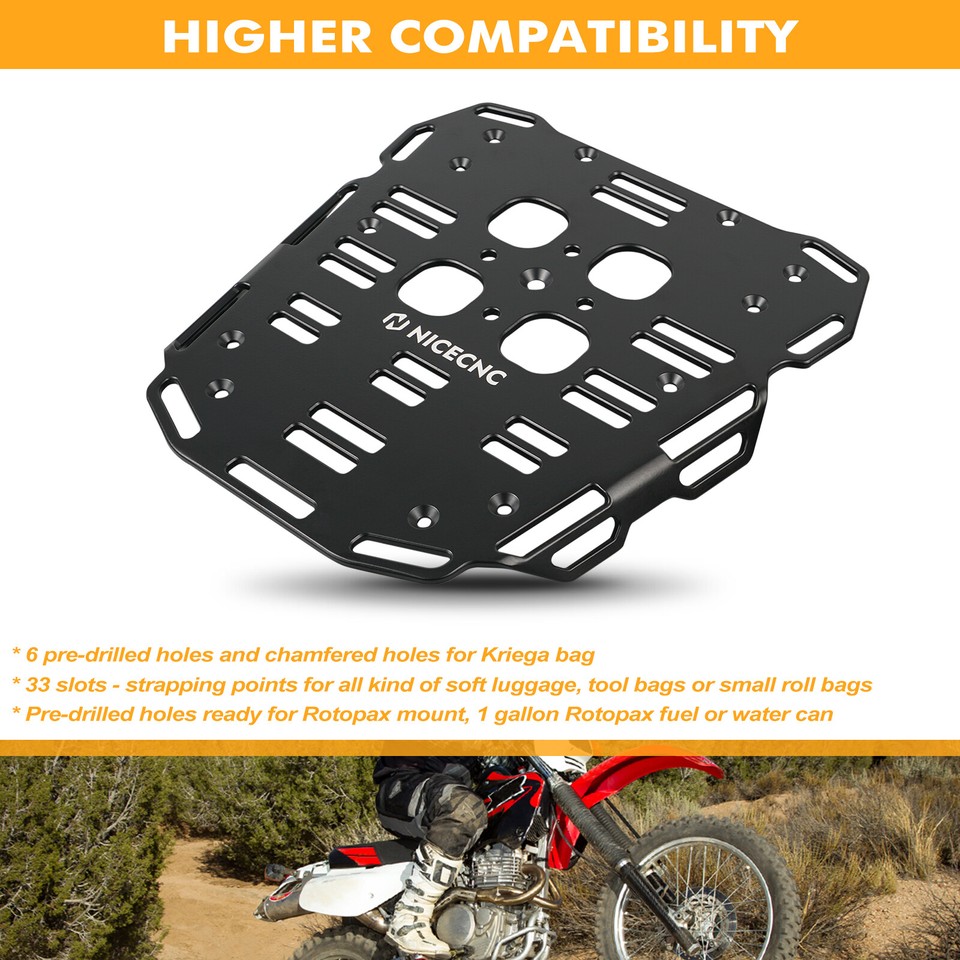 NICECNC Rear Luggage Rack Bag Mount Bracket For Honda XR650L 1993-2025 ...