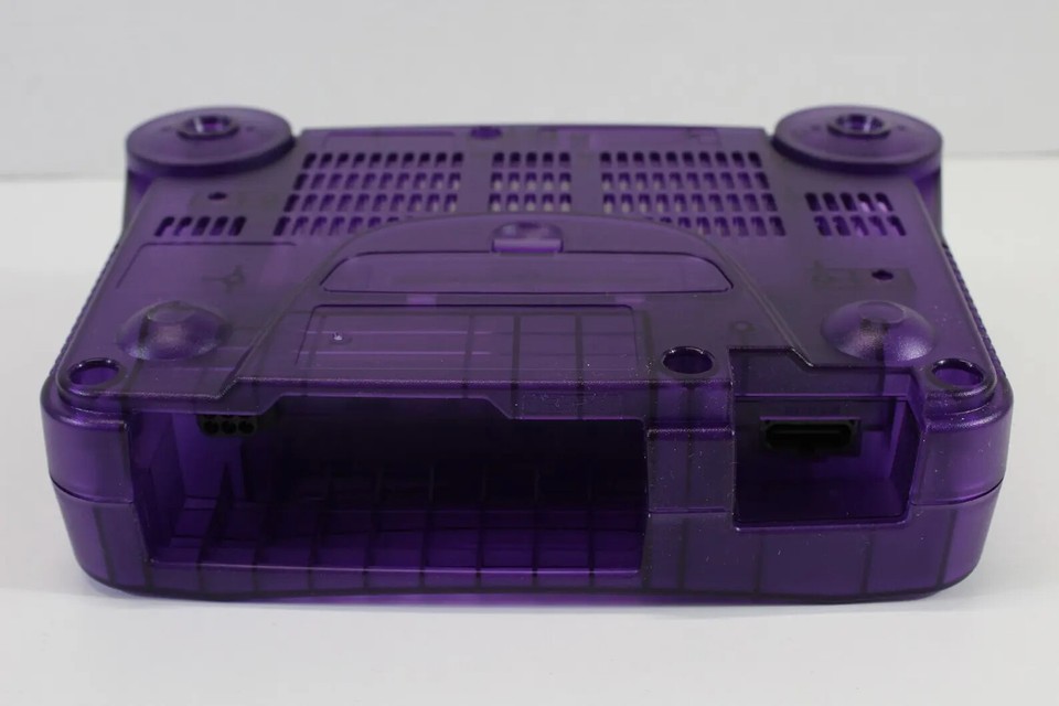 Nintendo 64 Clear Purple Console NTSC REGION FREE N64 Controller AC AV ...