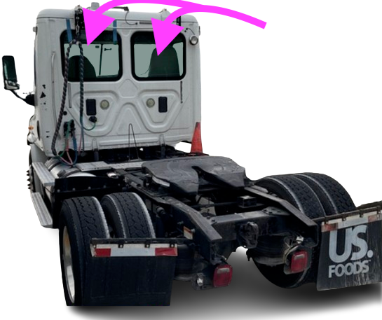 Fits 2008-2023 Freightliner Cascadia Back Window , Rear Glass Fit Both ...