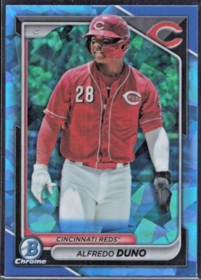 2024 Bowman Chrome Sapphire #BCP-51 Alfredo Duno RC - Cincinnati Reds ...