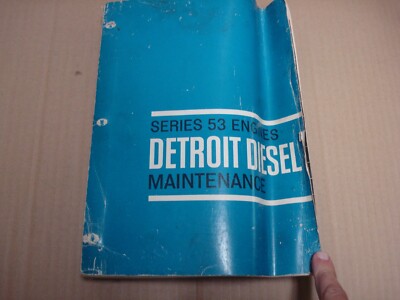 1967 Detroit Diesel Series "53" Engines Maintenance Manual 6SE201 | eBay