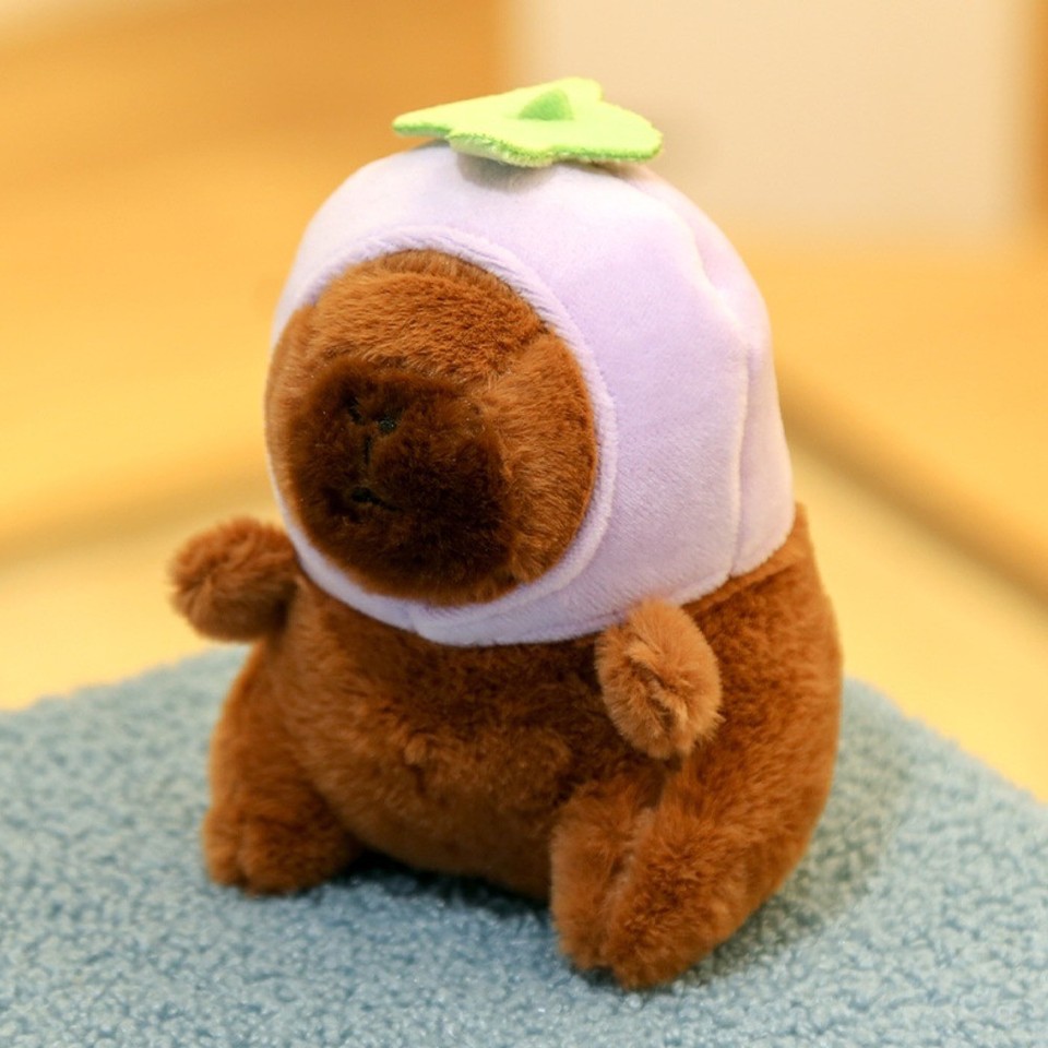 Cartoon Key Chain Cute Capybara Backpack Pendant Plush Animals Toy for ...