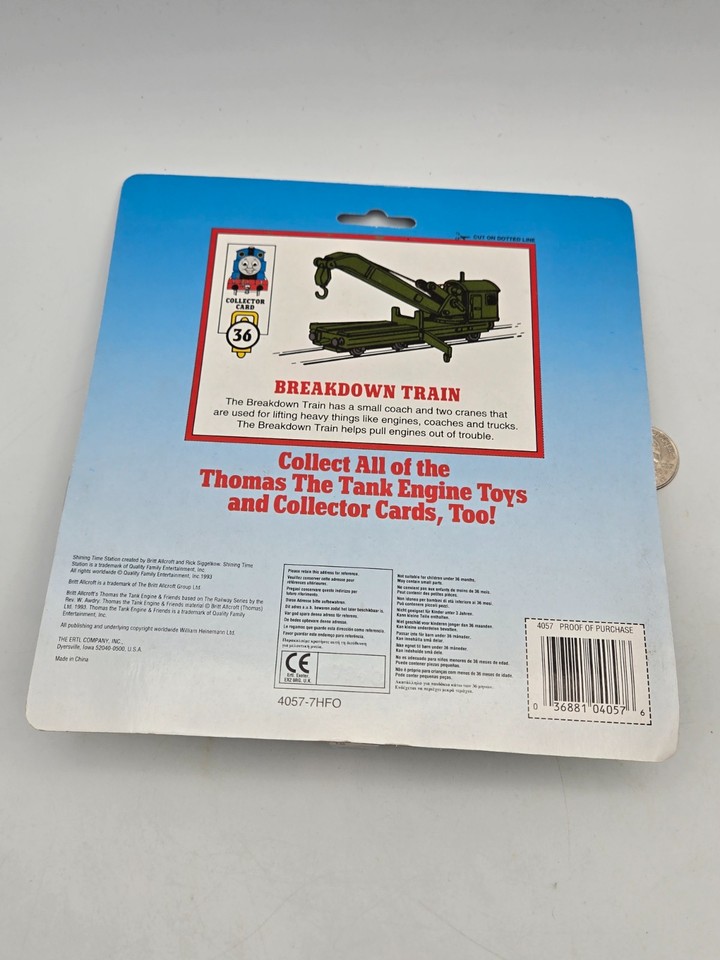 ERTL Thomas Tank Engine & Friends Railway - Breakdown Train - NEW ...